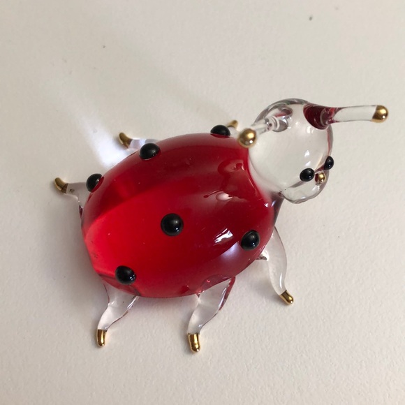 Accents | Nwob Mini Glass Ladybug | Poshmark
